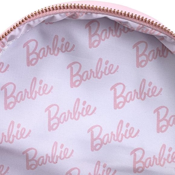 Loungefly | Bags | Loungefly Barbie Rose Gold Logo Convertible Backpack ...
